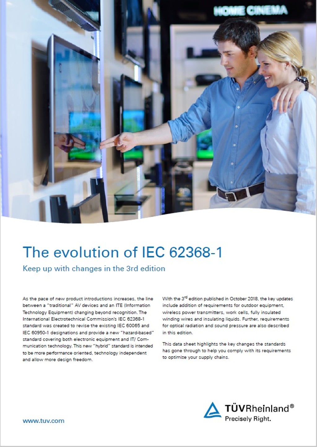 IEC 62368-1: 오디오, 비디오, 정보통신기기에 대한 새로운 표준 | KR | TÜV Rheinland